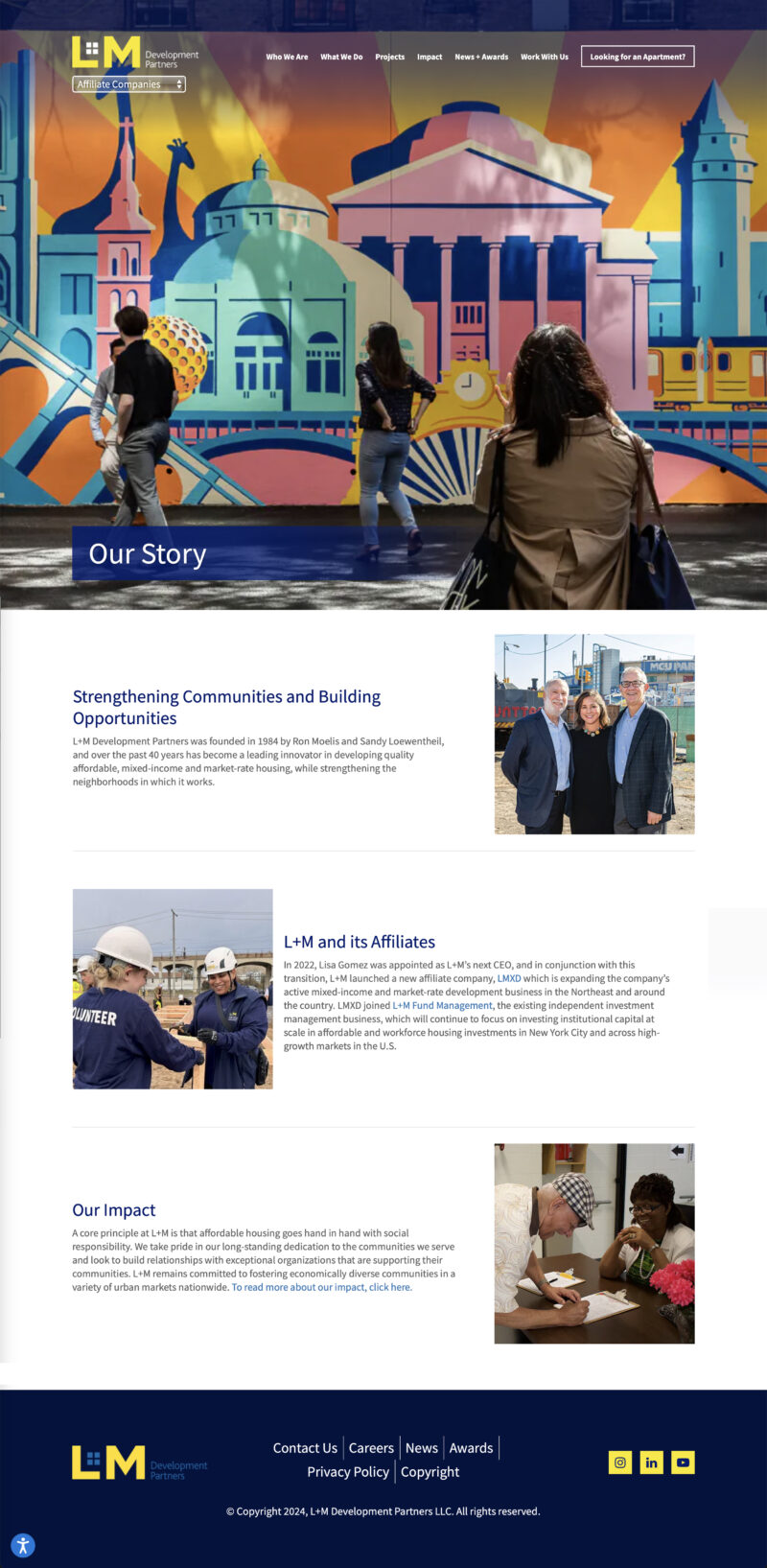 L+M Development Partners Website - Firefly Design + Communications, Inc